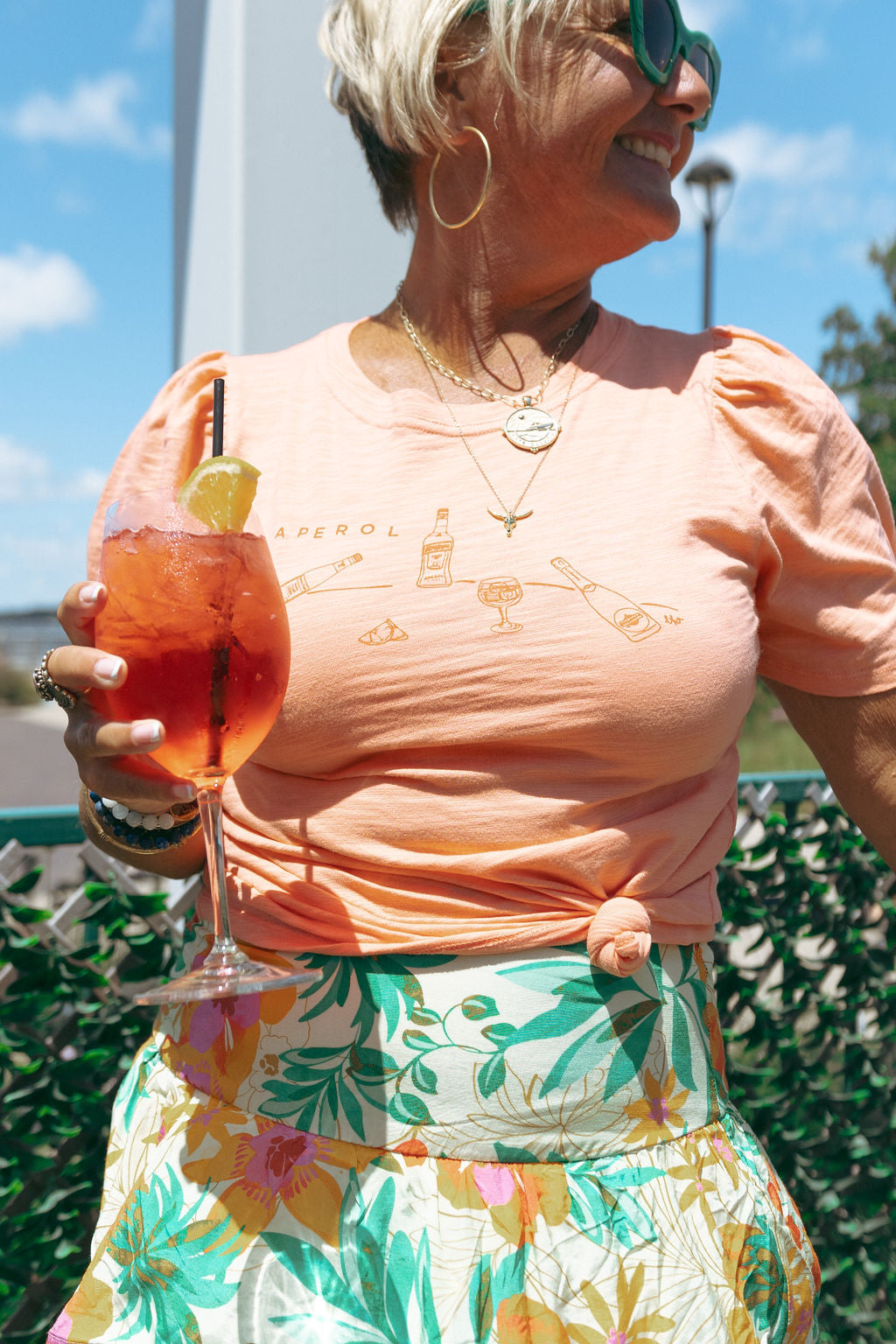 APEROL PUFF SLEEVE T-SHIRT – Boat House Apparel